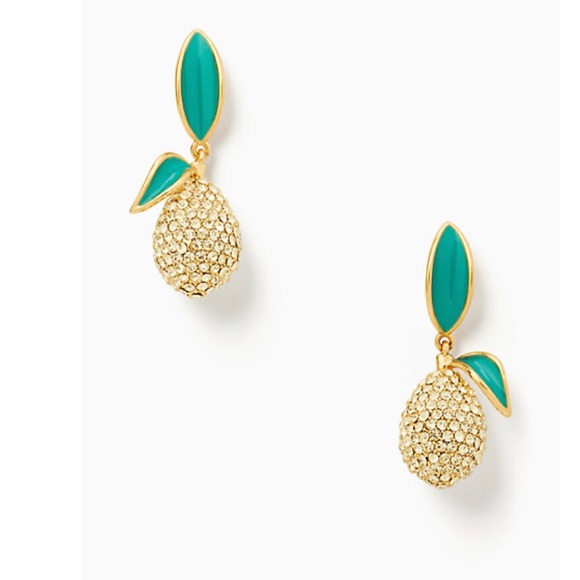kate spade | Jewelry | Kate Spade Picnic Perfect Lemon Drop Earrngs Nwt ...